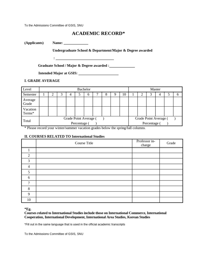 GSIS Application Form PHD | PDF | Undergraduate Education | Qualifications