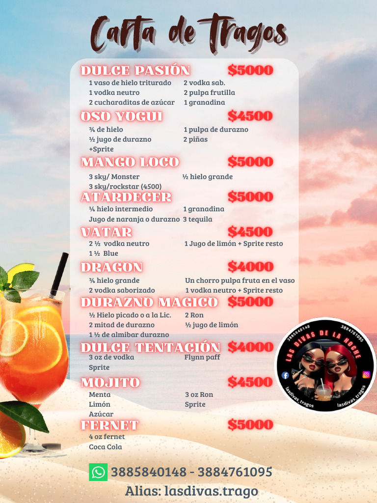 _Carta de Tragos (2) | PDF