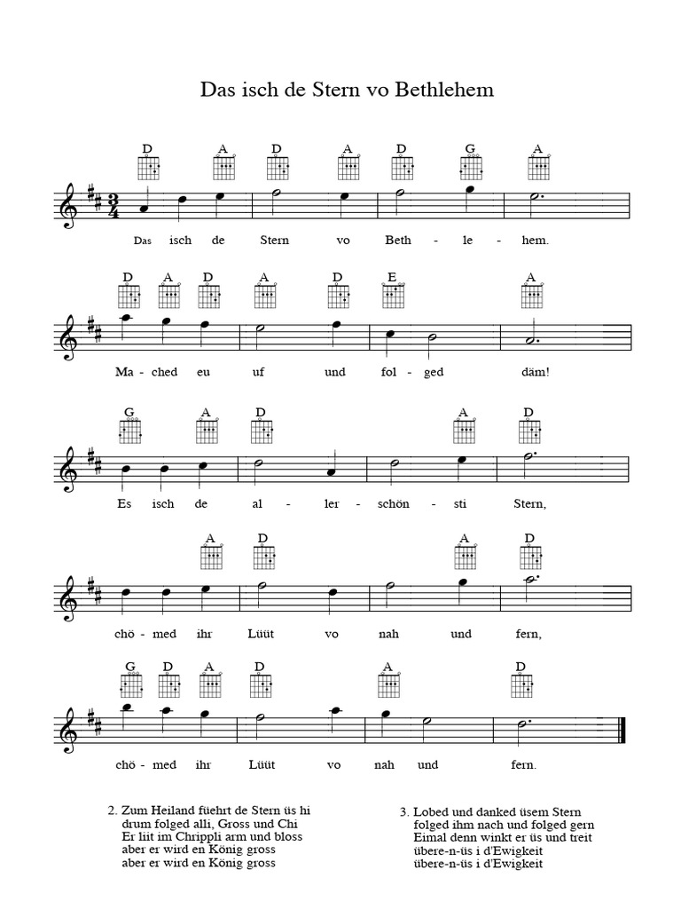 Das Isch de Stern D Akk | PDF