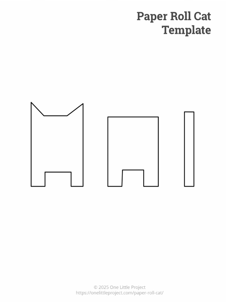 Paper Roll Cat Template | PDF