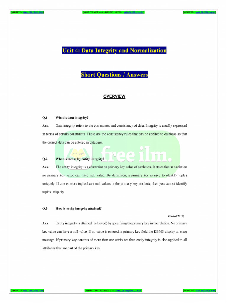 12th Comp CH 4 Short Q | PDF