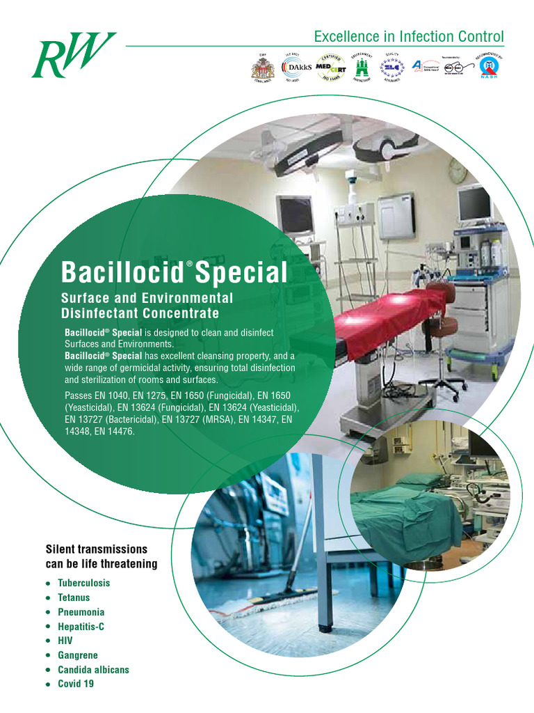 Bacillocid Special Literature | PDF | Disinfectant | Microbiology