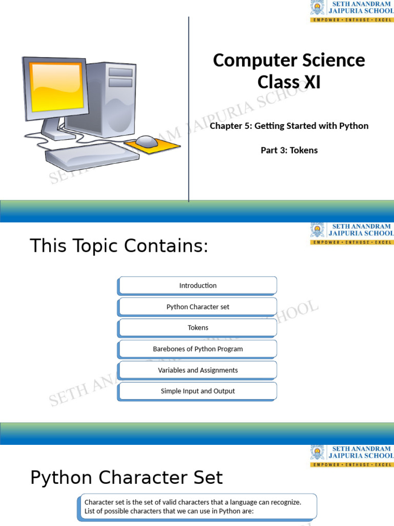 Class 11 CS CH 5 | PDF | String (Computer Science) | Data Type