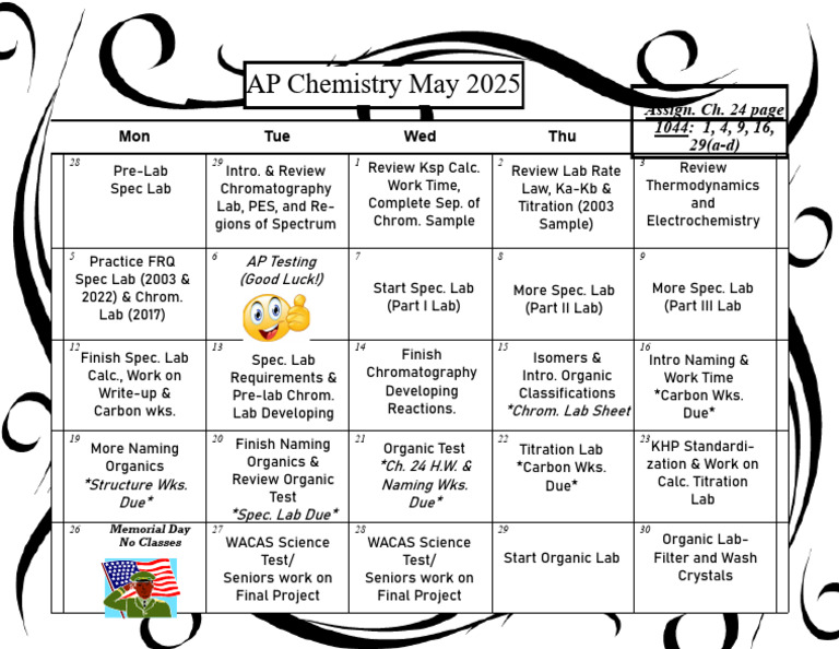 AP Chemistry Cal May 2025 | PDF | Applied And Interdisciplinary Physics ...