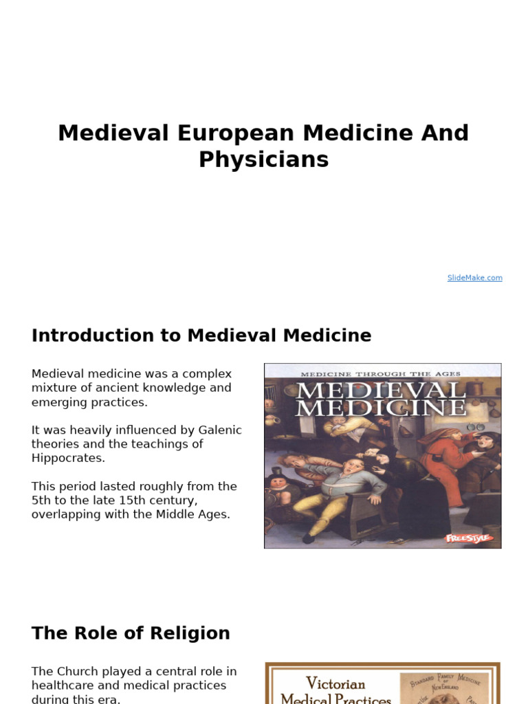 Medieval Medicine in Europe | PDF | Medicine | Health Sciences
