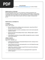 CMA Fresher Resume Sample | PDF