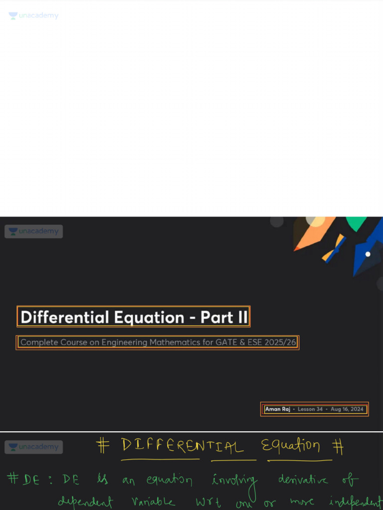 Differential Equation Part II With Anno | PDF