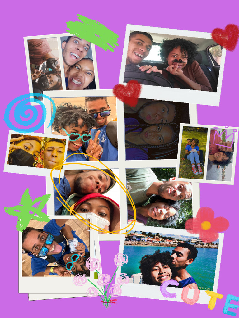 Abstact Album Friends Photo Collage | PDF