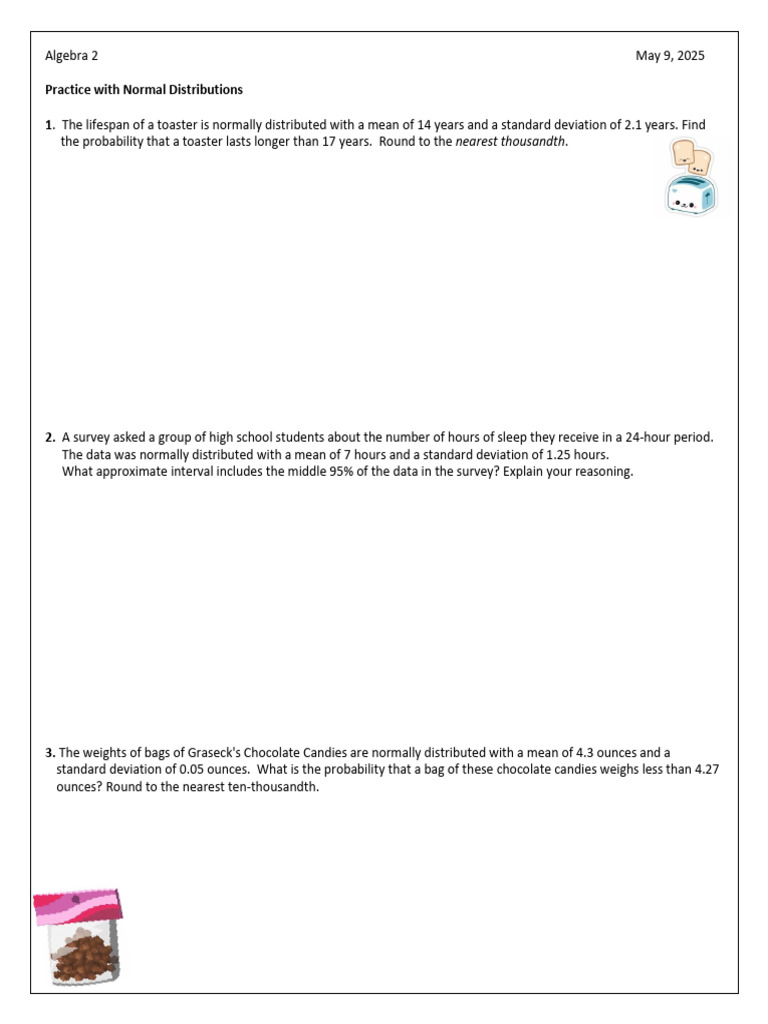 Area Under A Normal Curve 3 | PDF