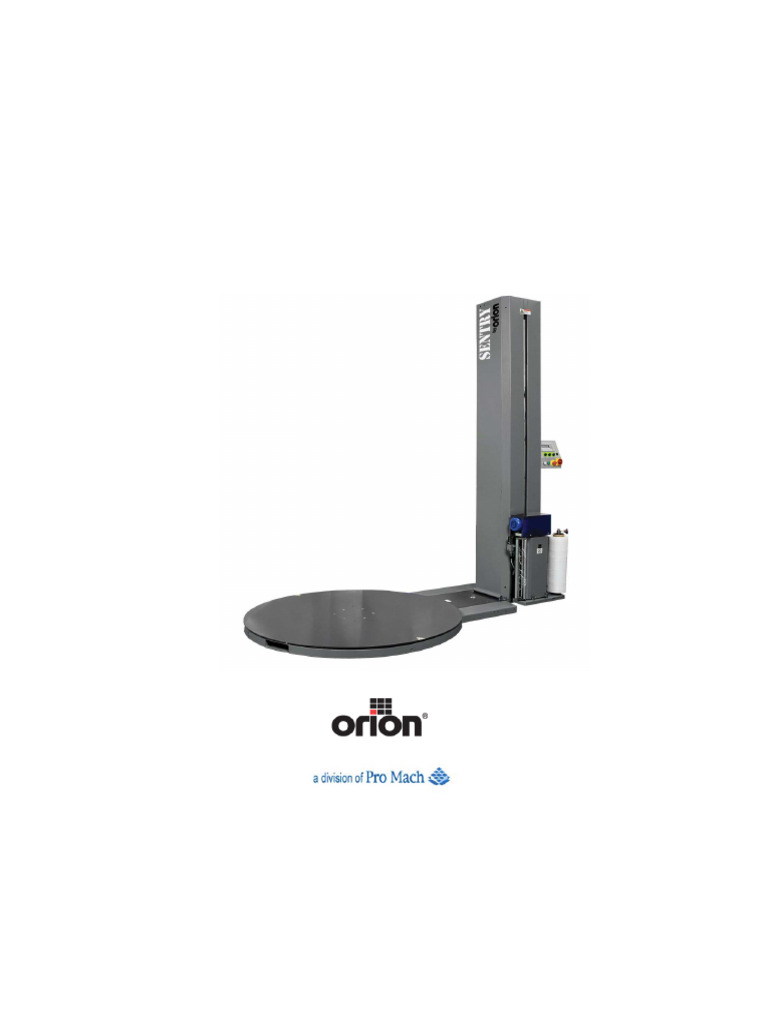 Orion Sentry Machine Troubleshooting Guide | PDF