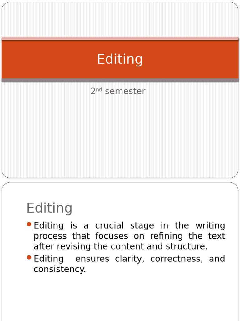 Editing | PDF