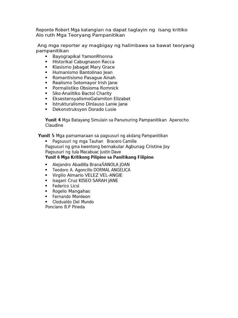 Reports Fili 24 | PDF