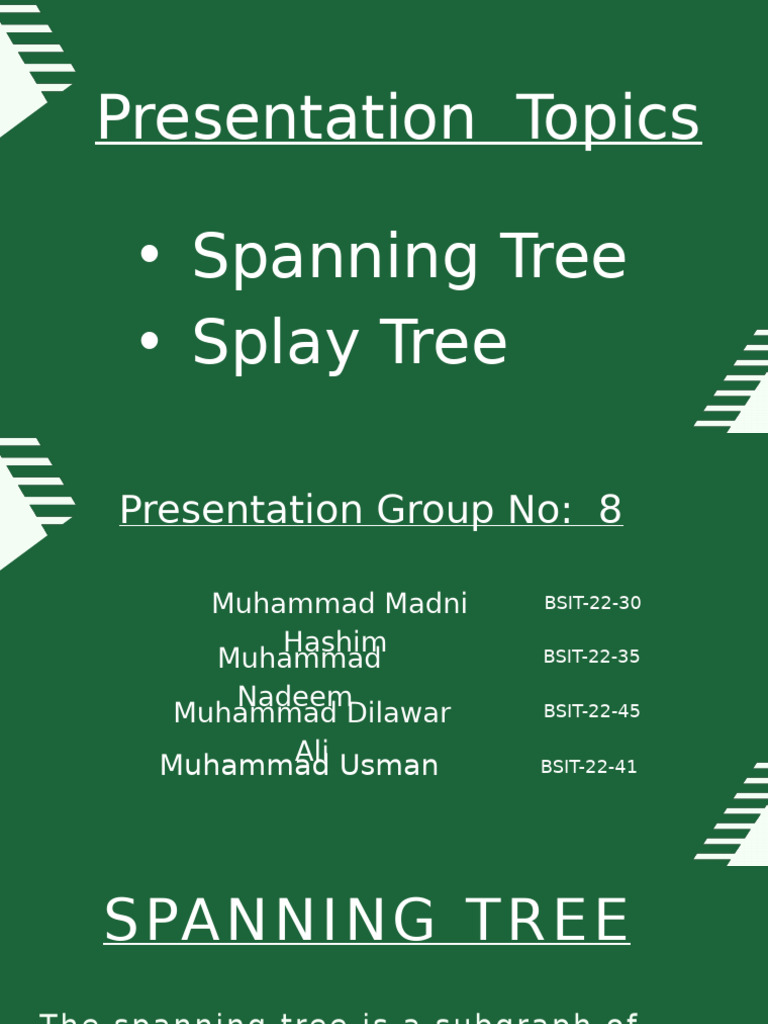 Spanning Tree & Splay Tree. | PDF | Discrete Mathematics | Computational Problems