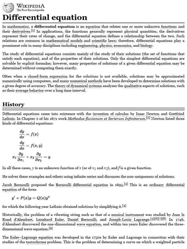 Differential Equation Suite | PDF | Differential Equations | Partial Differential Equation