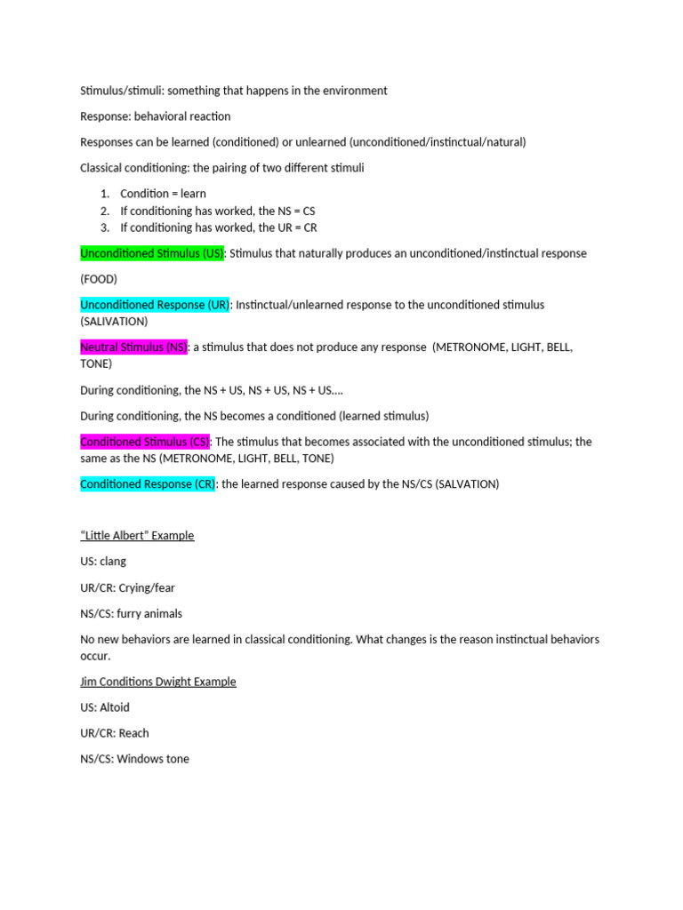 Classical conditioning notes_025-3 | PDF