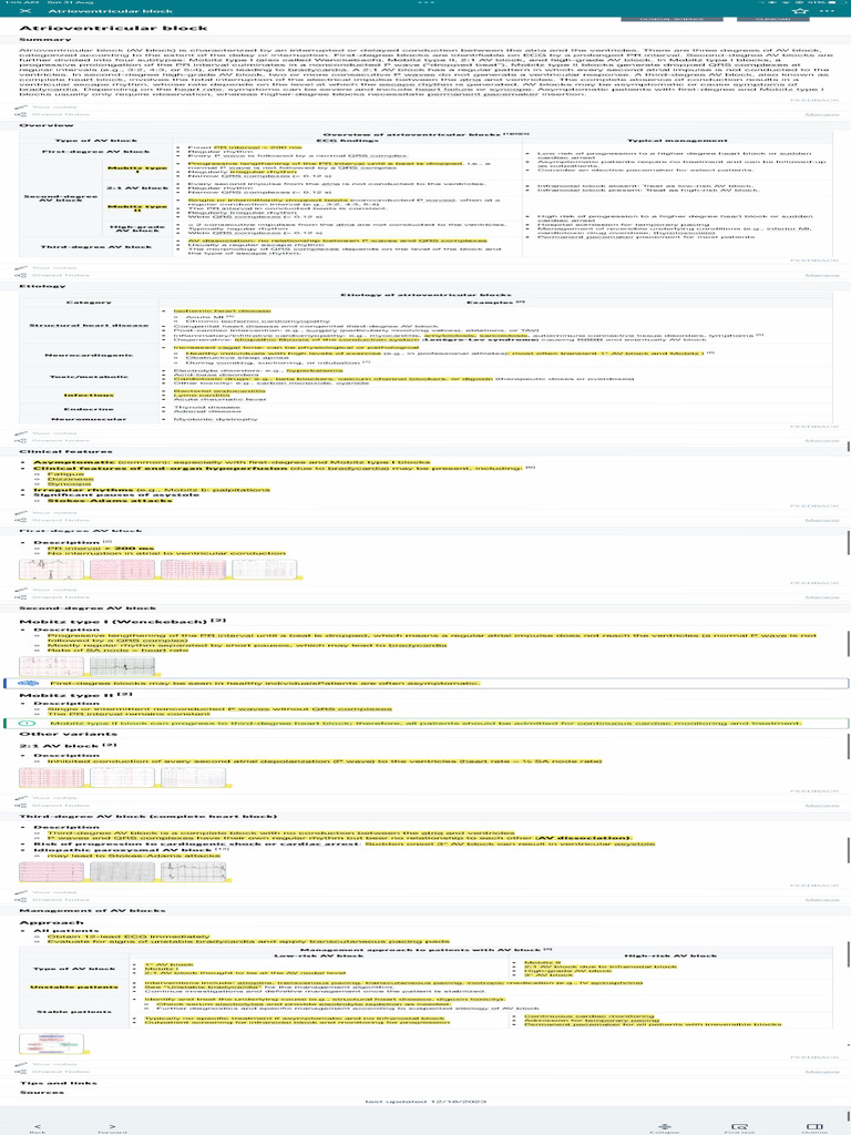 Conduction defect (Atrioventricular block) | PDF