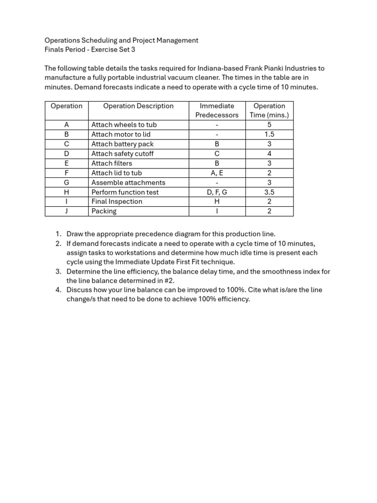 OSPM Exercise Set3 | PDF