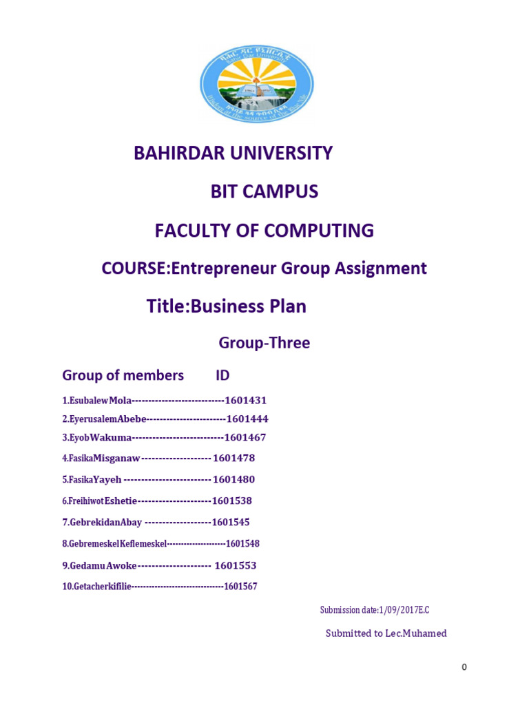 Entrepreneur Assignment Group3 | PDF | Franchising | Business Plan