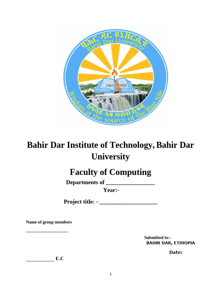 Project document template (1) | PDF