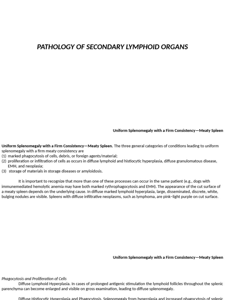 14 PATHOLOGY OF SECONDARY LYMPHOID ORGANS | PDF | Lymph Node ...