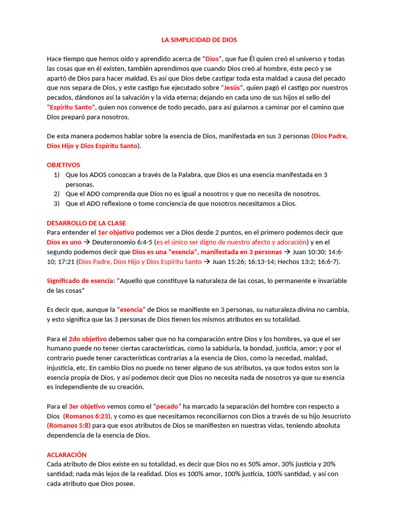La Esencia de Dios en Tres Personas | PDF | Dios | Pecado