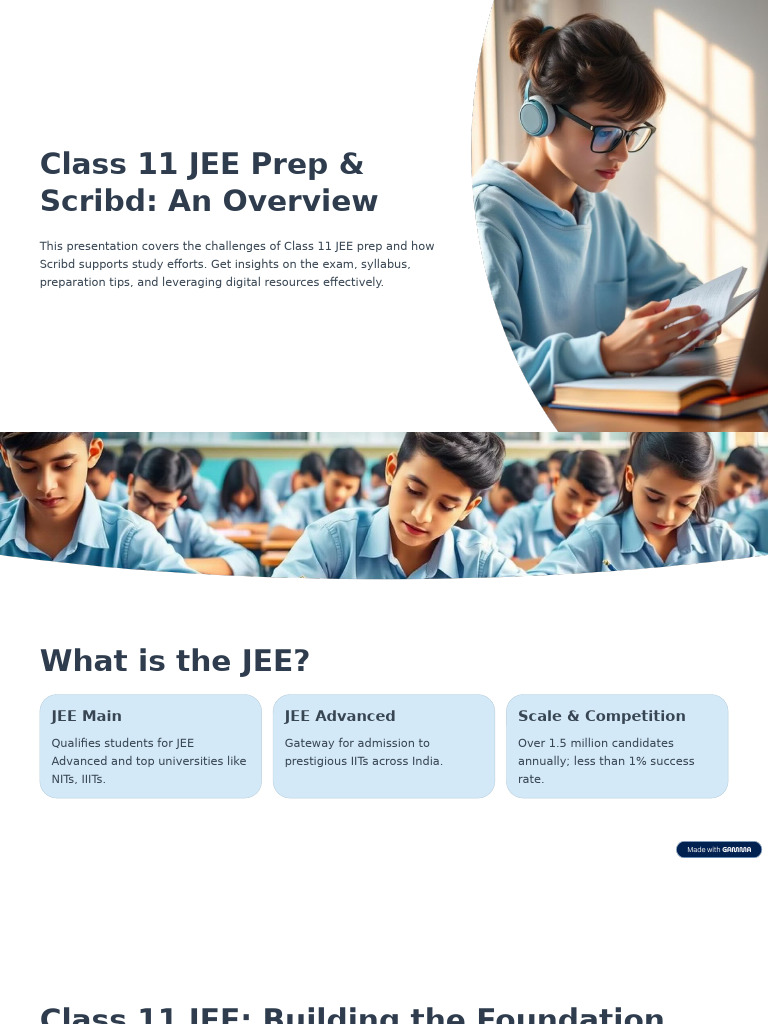 Class 11 JEE Prep and Scribd an Overview | PDF | Scribd