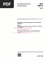 ISO 2631-2 - Mechanical Vibration and Shock - Evaluation of Human Exposure - Vibration in ...