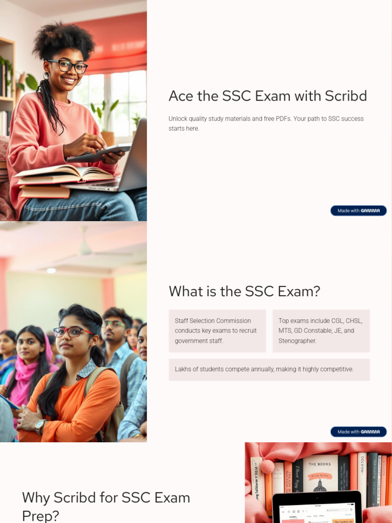 Ace SSC Exam Prep with Scribd | PDF