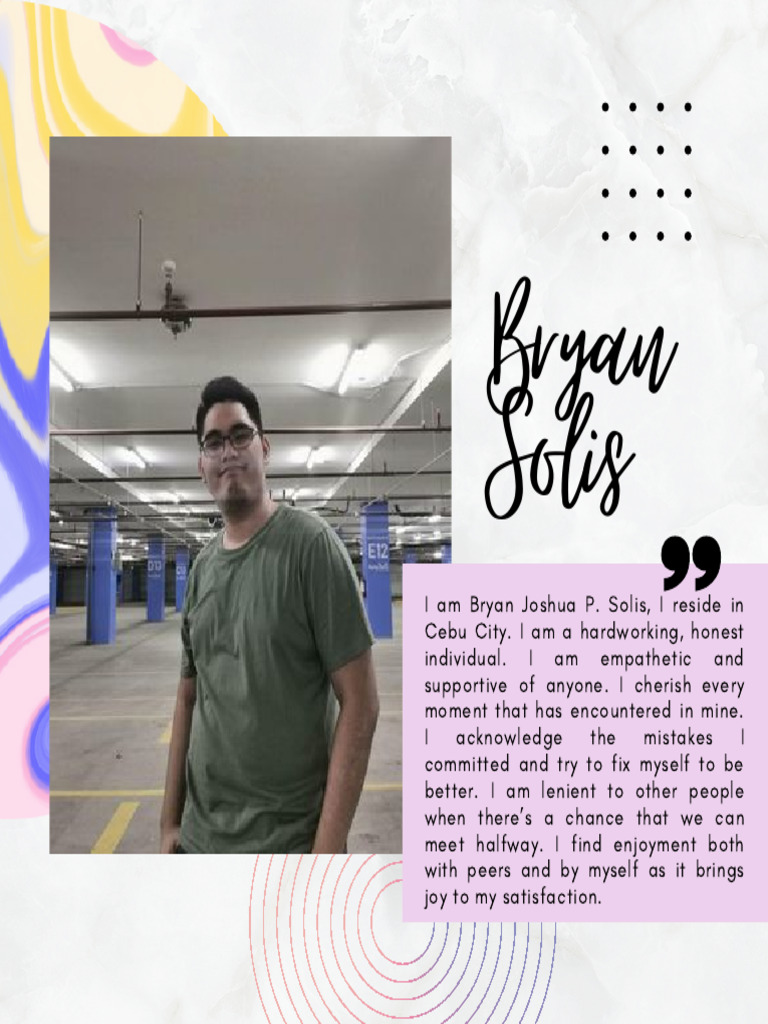 Solis, Bryan Joshua P - GE-FEL LTAR - Group 4 - Personal Description | PDF