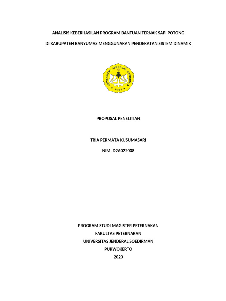 Tugas Metopen Proposal Tesis | PDF