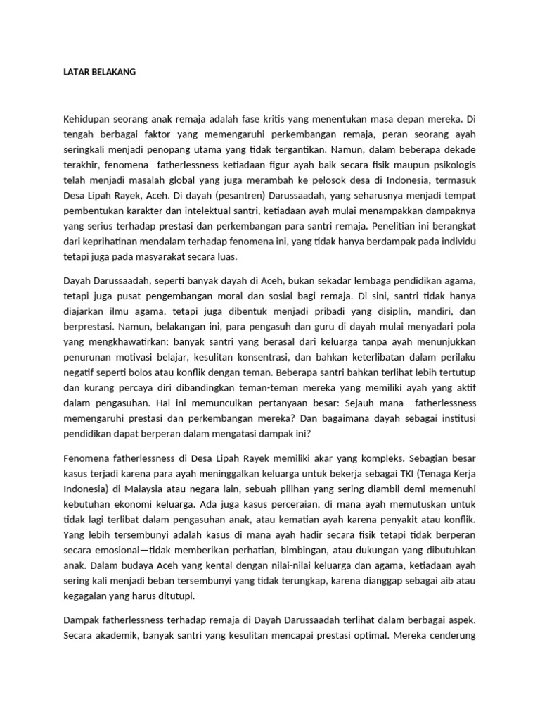 Latar Belakang Zura | PDF