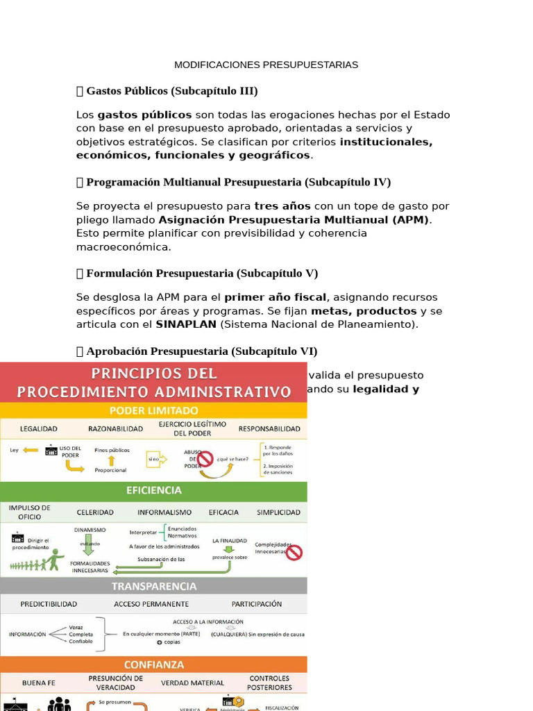 MODIFICACIONES_PRESUPUESTARIAS[ARREGLADO] | PDF