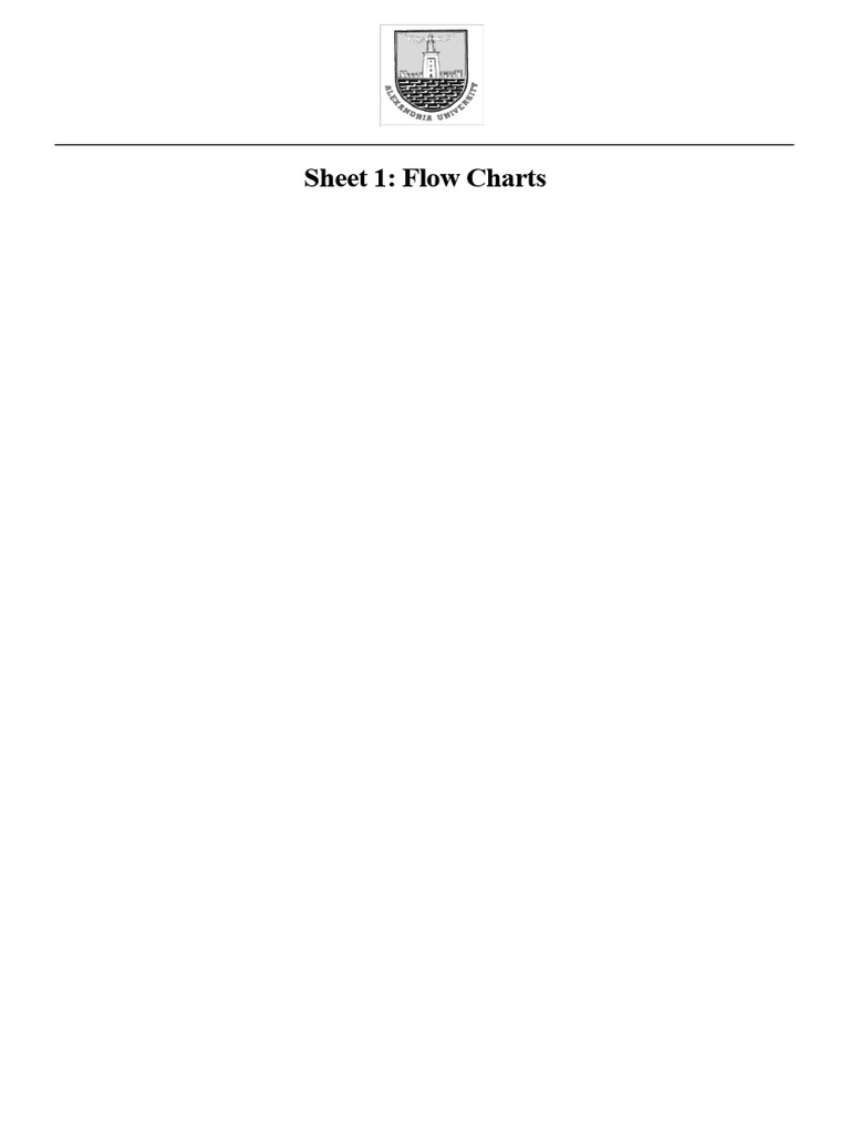 Sheet 1 Flow Charts | PDF
