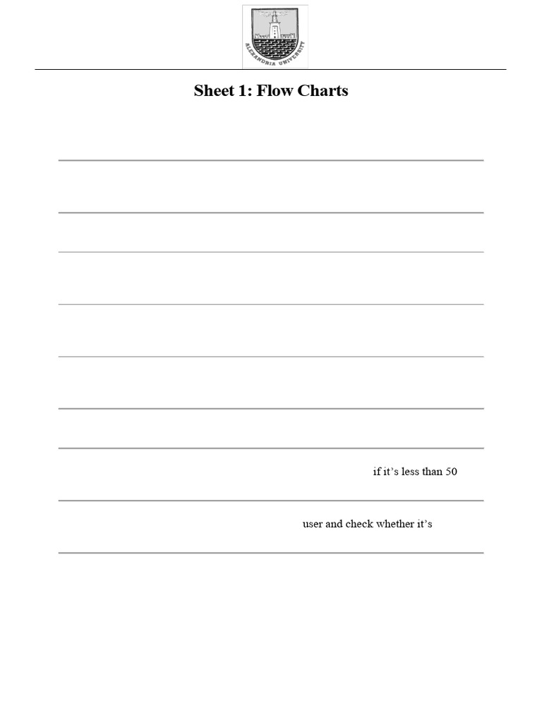 Sheet 1 Flow Charts | PDF