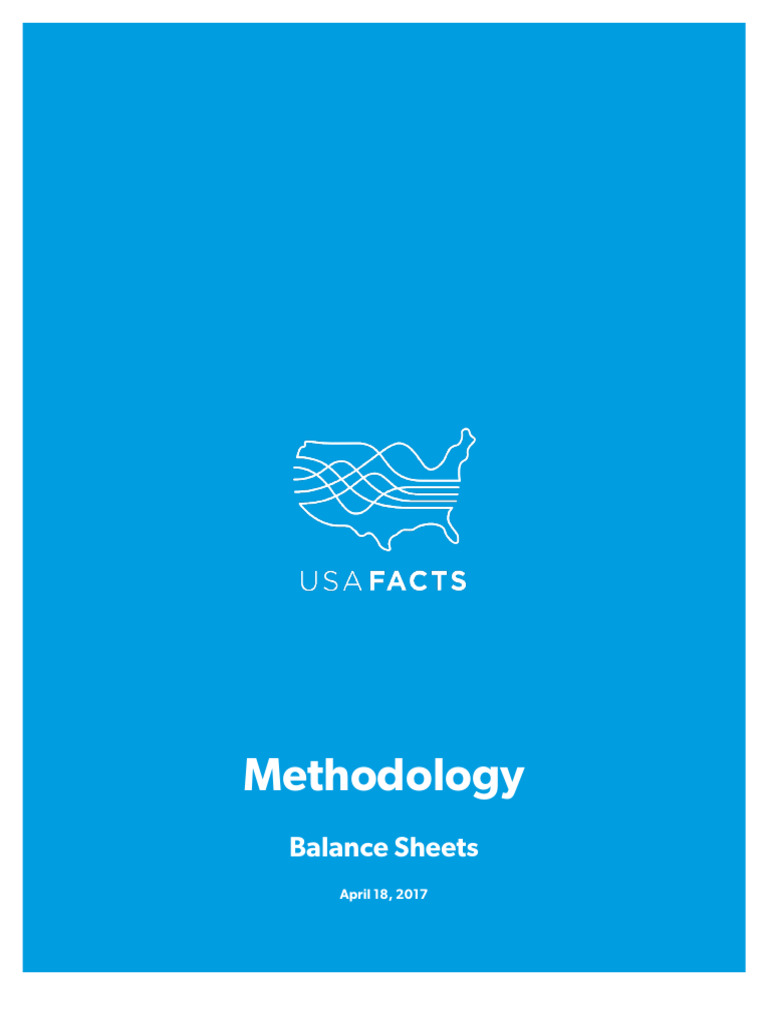 Balance Sheets USAFacts Methodology | PDF | Balance Sheet | Pension