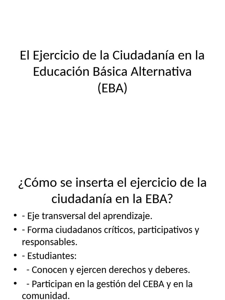 Ciudadania Eba | PDF