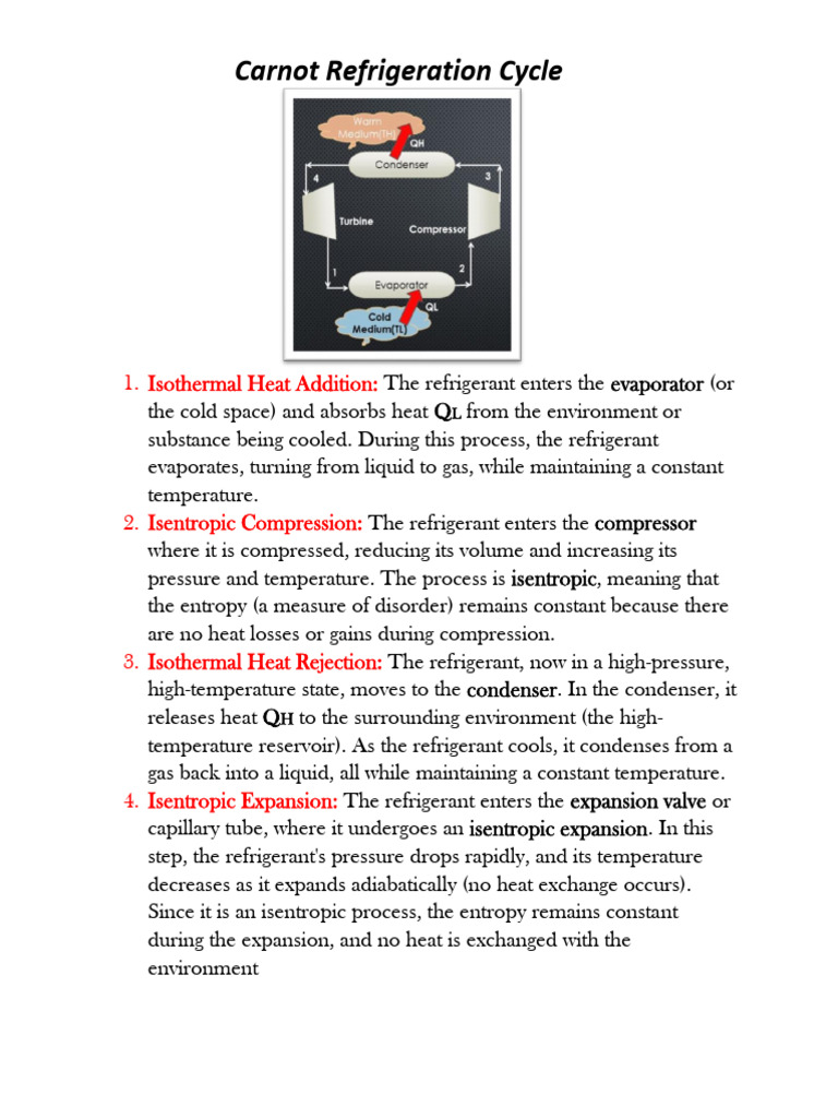 Carnot Refrigeration Cycle.s | PDF