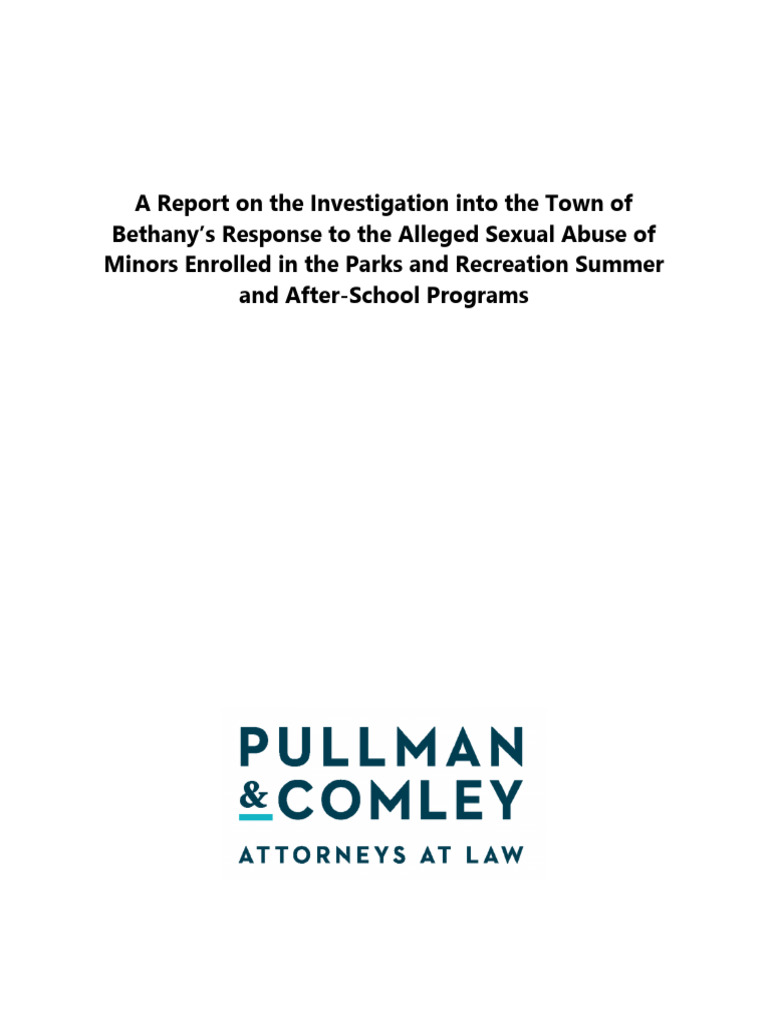 Bethany Investigation Final Report Pullman and Comley | PDF | Probable ...