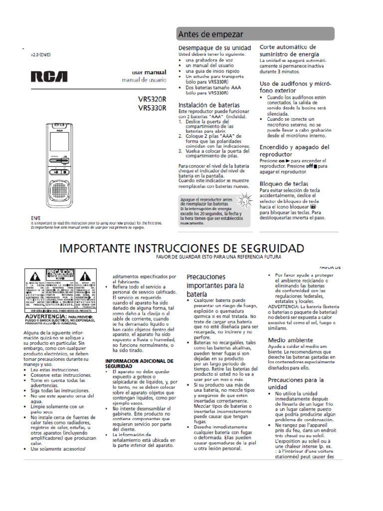 Rca Vr5320r Manual | PDF