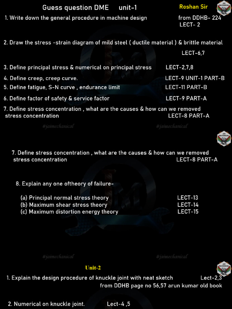 001) Dme Guess Question | PDF