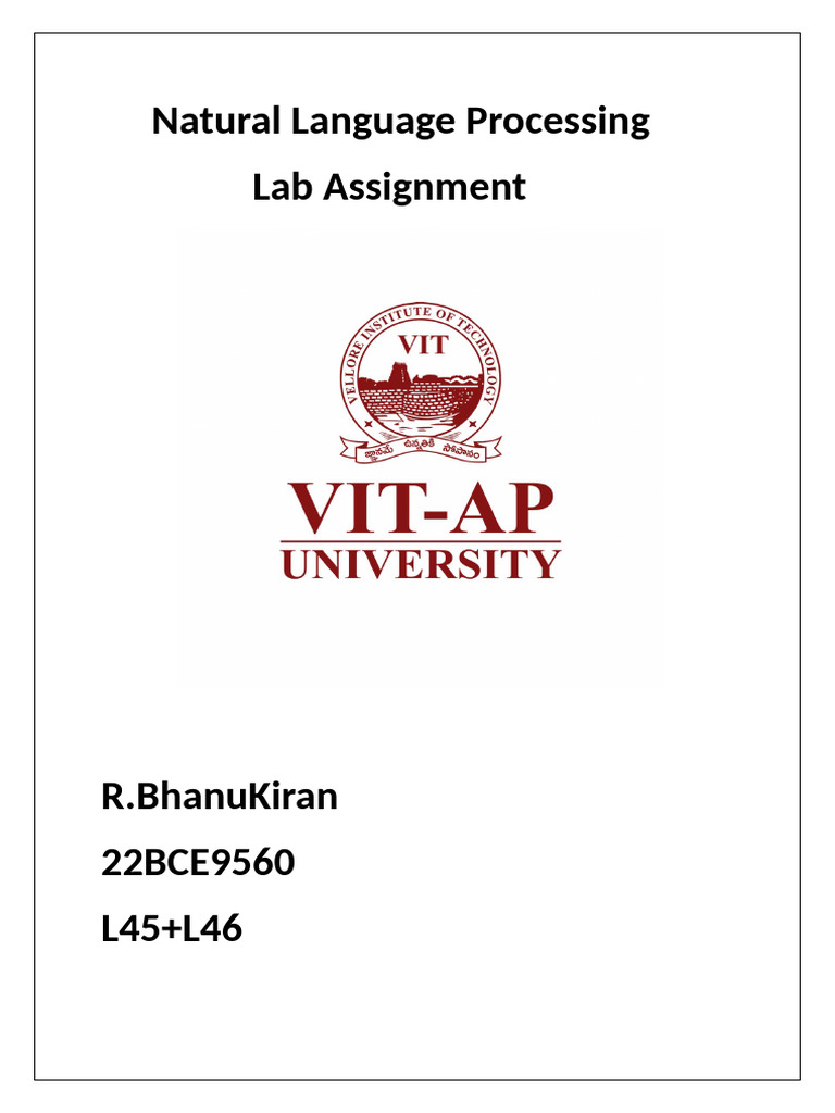 Natural Language Processing Lab 7 | PDF | Phrase | Parsing