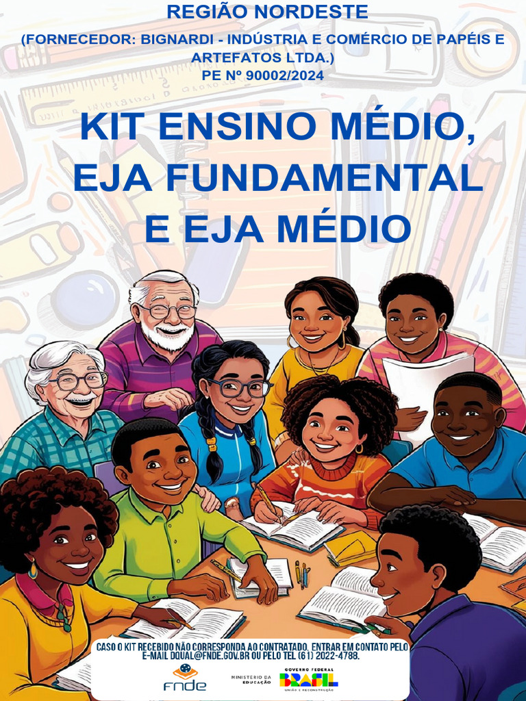 Kit Escolar EJA: Composição e Detalhes | PDF | Caneta