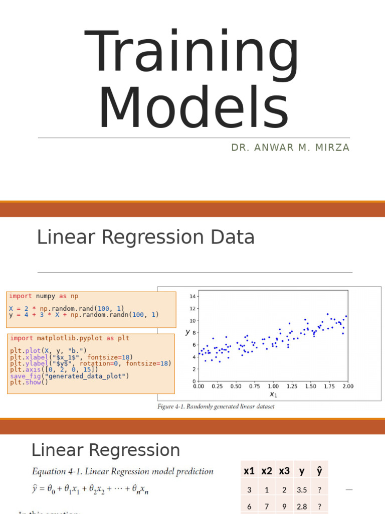 Chapter04 Training Models | PDF | Mathematical Optimization | Regression Analysis
