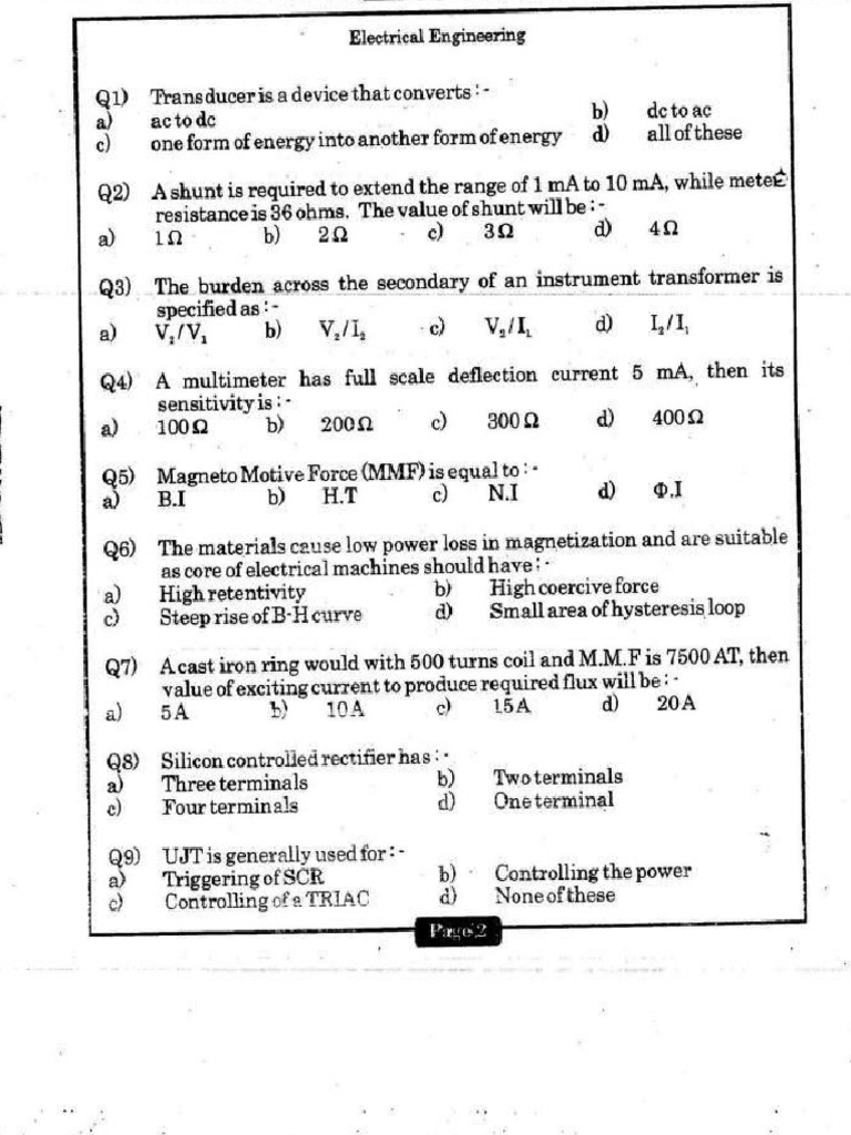 Mahadiscom Vidyut Sahayak Model Paper 3 | PDF