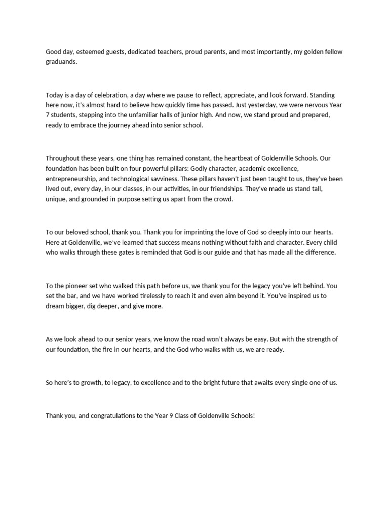 Speech | PDF