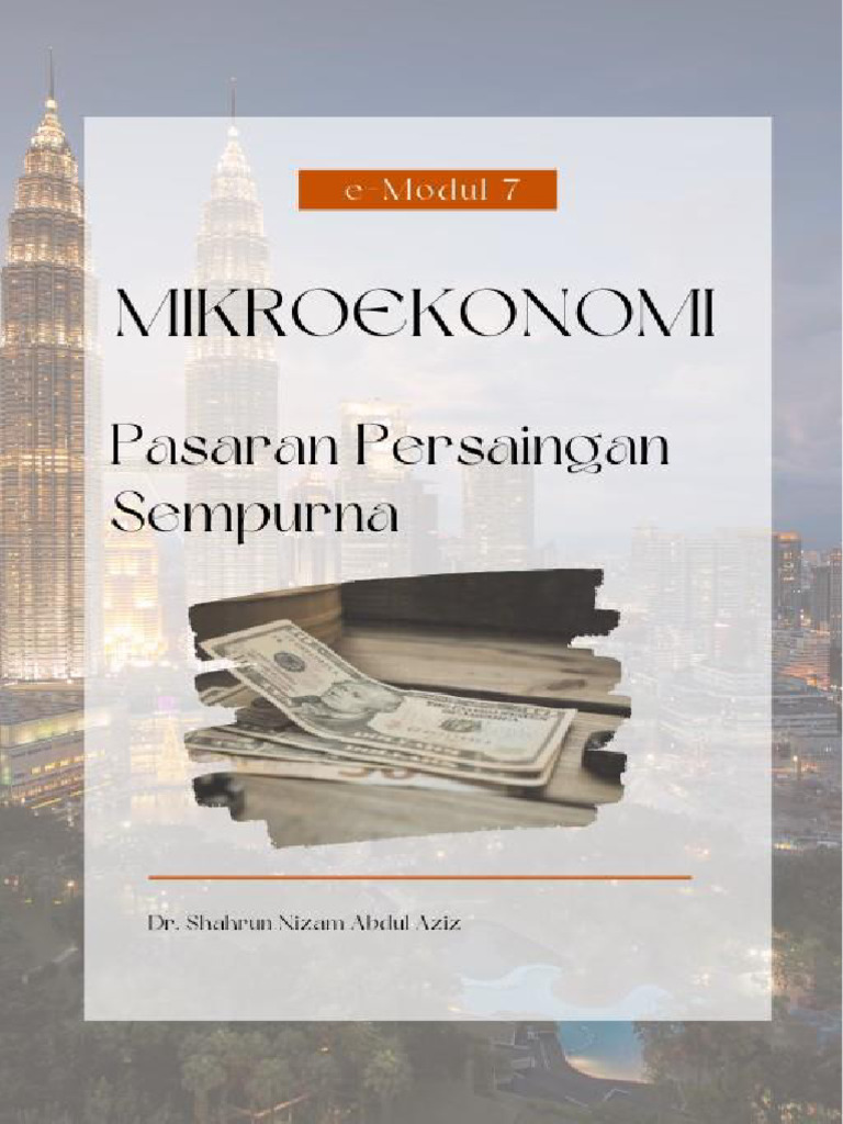 A232 PET3023-Modul 7 Pasaran Persaingan Sempurna | PDF