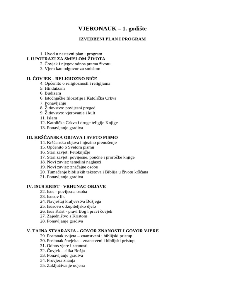 1 Razred Izvedbeni | PDF