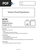 Vectors and Geometric Proof (H) - Edexcel GCSE Maths | PDF | Geometry | Euclidean Geometry