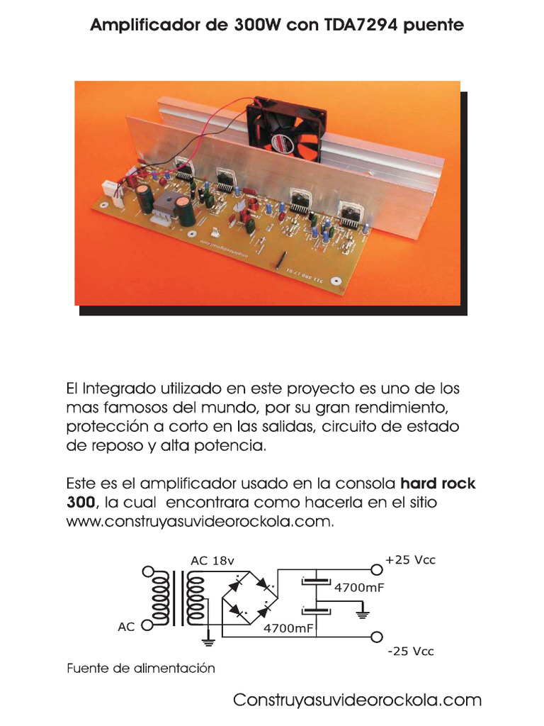 TDA7294 Bridge | PDF