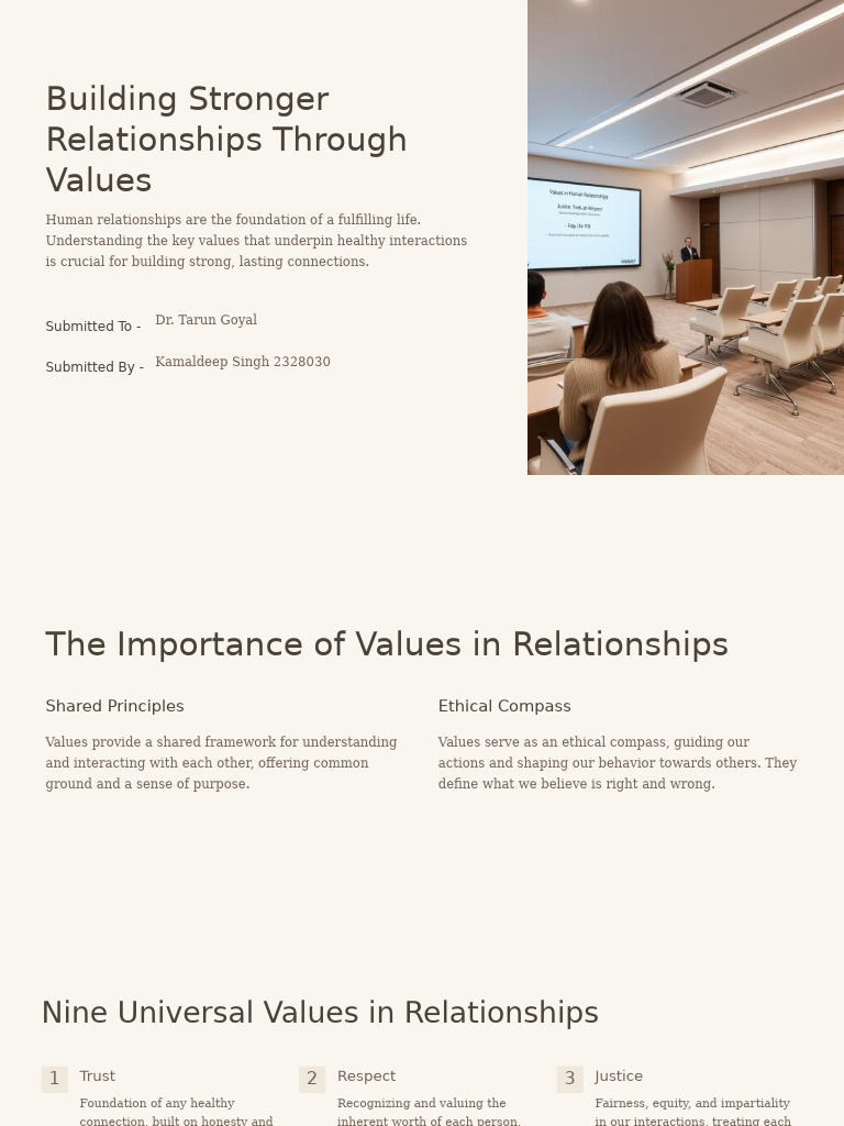Building-Stronger-Relationships-Through-Values by Ks | PDF | Compassion ...